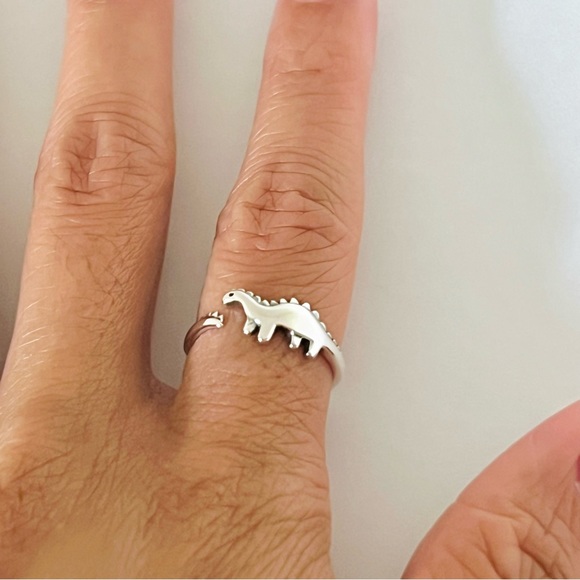 Jewelry | Sterling Silver Dinosaur Ring Dino Ring Silver Dino Ring ...